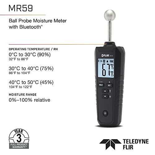 FLIR MR59 Ball Probe Moisture Meter with Bluetooth