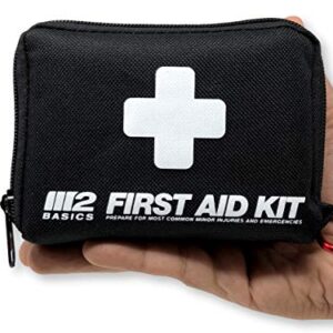 Compact 150 Piece First Aid Kit w/Carabiner, Emergency Blanket | Medical Survival Bag | Full of Supplies for Home, Office, Outdoors, Car, Camping, Travel