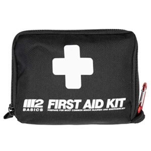 Compact 150 Piece First Aid Kit w/Carabiner, Emergency Blanket | Medical Survival Bag | Full of Supplies for Home, Office, Outdoors, Car, Camping, Travel