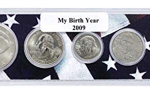 2009-5 Coin Birth Year Set in American Flag Holder Uncirculated