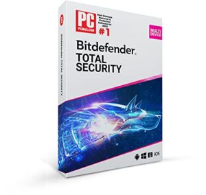 bitdefender total security 2024 – complete antivirus and internet security suite – 5 devices | 2 year subscription | pc/mac | activation code by mail