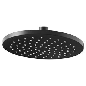 american standard 1660527.243 studio s 1-spray 8 in. single wall mount fixed rain shower head, matte black