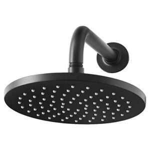 American Standard 1660527.243 Studio S 1-Spray 8 in. Single Wall Mount Fixed Rain Shower Head, Matte Black