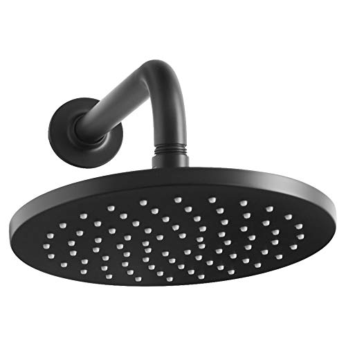 American Standard 1660527.243 Studio S 1-Spray 8 in. Single Wall Mount Fixed Rain Shower Head, Matte Black