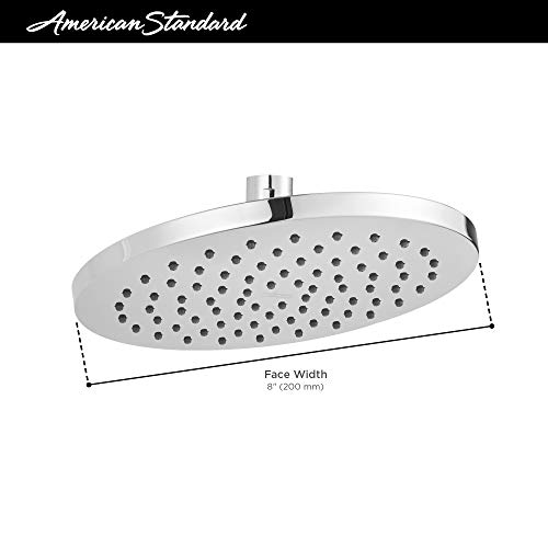 American Standard 1660527.243 Studio S 1-Spray 8 in. Single Wall Mount Fixed Rain Shower Head, Matte Black