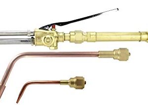 Heavy Duty Oxy-Fuel Torch Replacement for Victor with Check Valves + Cutting Tip + Welding Tip + Heating Tip (Acetylene)