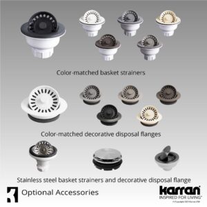 Karran QU-711 Undermount Quartz/Granite Composite Kitchen Sink 32 in. 60/40 Double Bowl in White