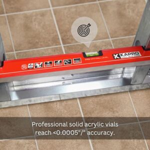 Kapro - 773 Magnetic Box Level - For Drywall Studs - Stud Slots, Plumb Site View, Shock-Resistant Ends, Acrylic Vials - VPA Certified - 36 Inch