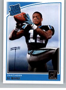 2018 donruss football #316 dj moore rc rookie card carolina panthers rated rookie official nfl trading card