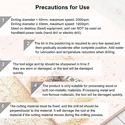 uxcell Forstner Drill Bits 22mm, Tungsten Carbide Wood Hole Saw Auger Opener 120mm Length, Woodworking Hinge Hole Drilling Boring Bit Cutter (Beige, Silver Tone)