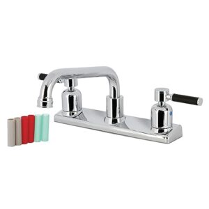 Kingston Brass FB2131DKL Kaiser 8" Centerset Kitchen Faucet, Polished Chrome