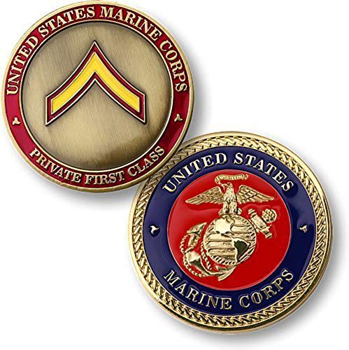 U.S. Marine Corps Private First Class Challenge Coin