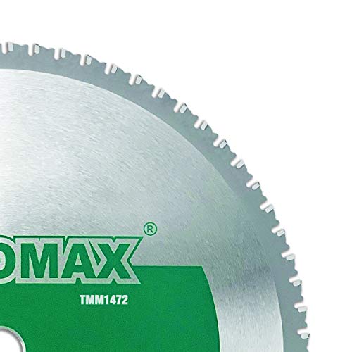 TOMAX 14 Inch 72 Tooth Industrial Level Steel and Ferrous Metal Saw Blade with 1 Inch Arbor