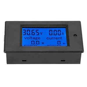 PEACEFAIR PZEM-051 LCD Display DC 6.5-100V Digital Electric Power Energy Voltage Current Meter Power Energy Battery Monitor Amperage Meter Gauge with Built-in Shunt(50A Shunt)