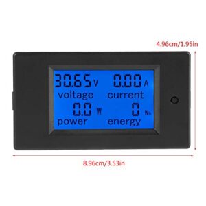 PEACEFAIR PZEM-051 LCD Display DC 6.5-100V Digital Electric Power Energy Voltage Current Meter Power Energy Battery Monitor Amperage Meter Gauge with Built-in Shunt(50A Shunt)