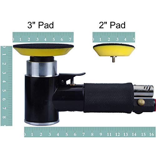 2" and 3" Random Orbital Air Sander, Pneumatic Sander for auto sanding tools, Dual Action Polisher, air angle sander, pneumatic angle sander