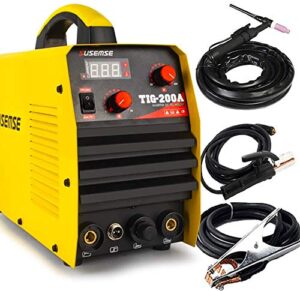 tosenba tig welder stick arc welder machine 200amp dual voltage tig welding 110/220v dc igbt inverter digital display portable 2 in 1 multi-process tig/mma welding machine