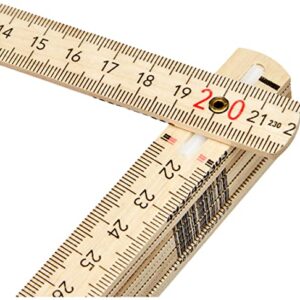 Milwaukee 0 Wooden Slim Folding Ruler 2 m