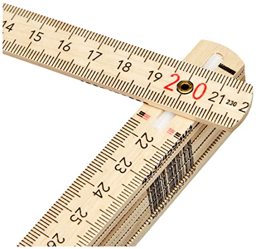 Milwaukee 0 Wooden Slim Folding Ruler 2 m