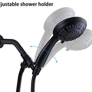 G-Promise Solid Metal Shower Head Holder for Hand Held Showerhead, Adjustable Bracket, Shower arm Adapter, Universal Shower Arm Mount,Oil-Rubbed Bronze Finish