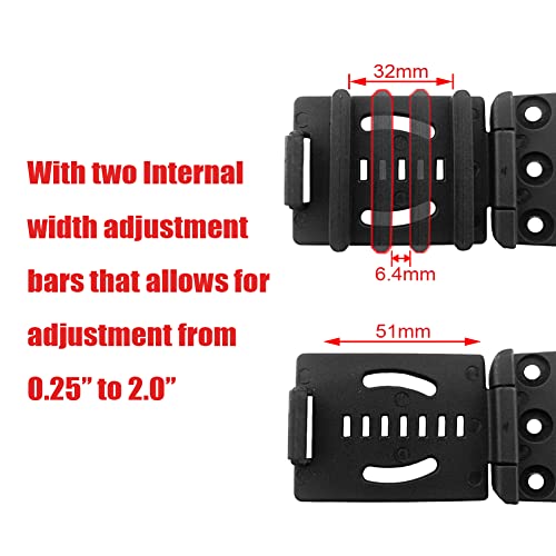 YCYU 2-Pack Knife Belt Clip Outdoor Loops Gun Blade Sheath Tool Lock with Mounting Hardware, Mag Pouches Sheath Holster, Universal Utility EDC Belt Clip Camping DIY Clip Gun Holsters(Black)