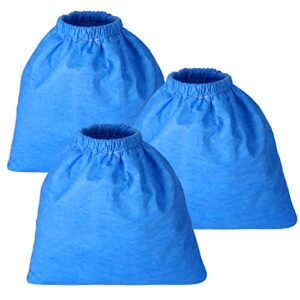 3 pcs cloth filter bag for armor all aa256 aa255 2.5 gallon shop vac microlined