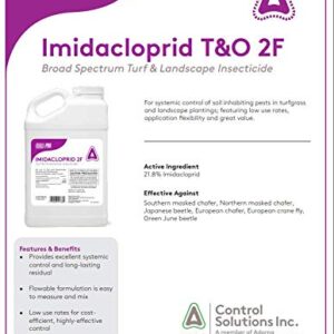 Quali-Pro Imidacloprid T&O 2F Insecticide - Control Pests in Turfgrass and Landscape Plantings | Compare to Merit (1 Gallon)