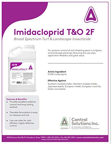 Quali-Pro Imidacloprid T&O 2F Insecticide - Control Pests in Turfgrass and Landscape Plantings | Compare to Merit (1 Gallon)