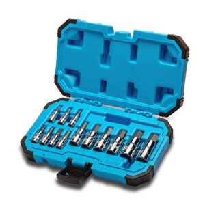 capri tools hex bit socket set, metric, advanced series, 13-piece