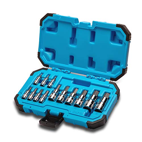 Capri Tools Hex Bit Socket Set, Metric, Advanced Series, 13-Piece