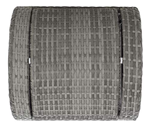 Safavieh Outdoor Collection Serapis Grey Wicker Trash Bin