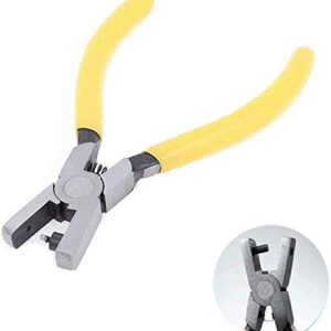 XMHF 2mm Round Hole Punch Pliers for Sheet Metal Yellow