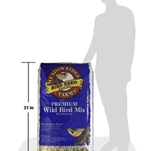 Meadow Ridge Farms Premium Wild Bird Seed Mix, 40-Pound Bag