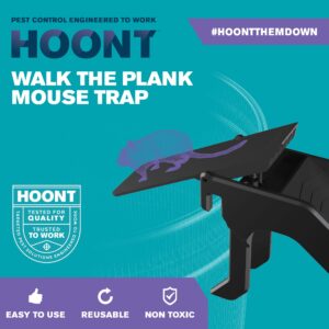 Hoont Walk The Plank Bucket Mouse Trap, Includes 2 Ramps - Commercial Grade Humane Mouse Trap Killer, Mice Exterminator Control - Upgrade