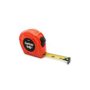 crescent lufkin l616n 3/4" x 16' hi-viz® orange yellow clad power return tape measure