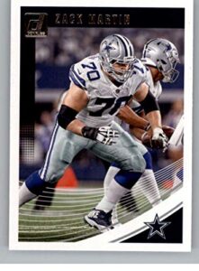 2018 donruss football #77 zack martin dallas cowboys official nfl trading card