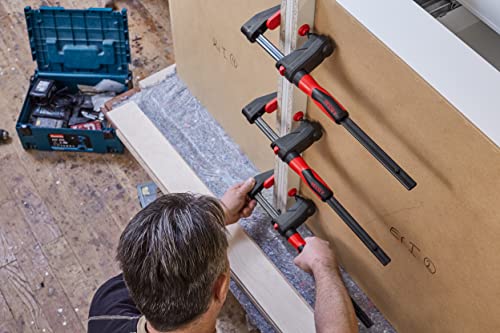 BESSEY GK60 GearKlamp Series - 6 Inch Bar Clamps for Woodworking, 450 lb Clamping Force, Wood Clamps for Gluing, Hand Clamps, Sturdy Woodworking Clamps for Cabinetry, Carpentry, & Home Improvement