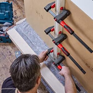 BESSEY GK60 GearKlamp Series - 24 Inch Bar Clamps for Woodworking, 450 lb Clamping Force, Wood Clamps for Gluing, Hand Clamps, Sturdy Woodworking Clamps for Cabinetry, Carpentry, & Home Improvement