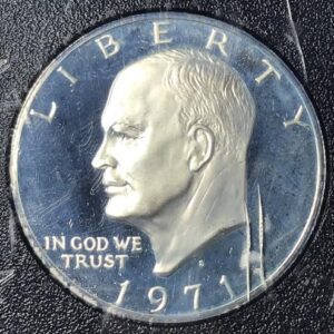 1971 S Eisenhower 40 Percent Silver Dollar Seller Proof