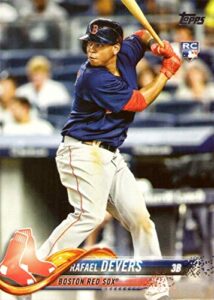 2018 topps factory set variation baseball #18 rafael devers rookie card