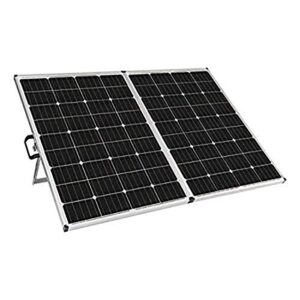 zamp solar legacy series 230-watt portable solar panel kit with integrated charge controller and carrying case. off-grid solar power for rv battery charging - usp1004