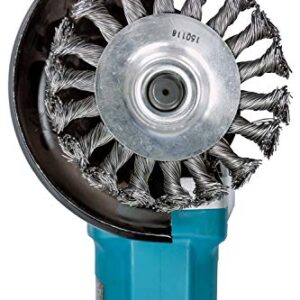 Makita 2 Piece - 4 Inch Crimped & Twist Wire Wheel Brush Set for 4.5" Grinders - Complete Conditioning for Metal - 4" x 5/8-Inch | 11 UNC