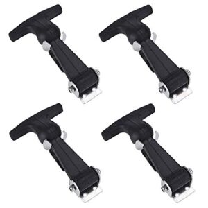 creatyi 4 packs rubber flexible hasp t-handle draw latches (style 1..)