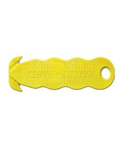 klever kutter kcj-1 yellow dual carbon steel utility knife, standard, yellow