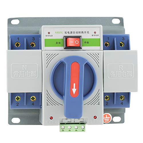 220V 63A Transfer Switch Mini Dual Electronic Power Automatic Circuit Breaker (2P)