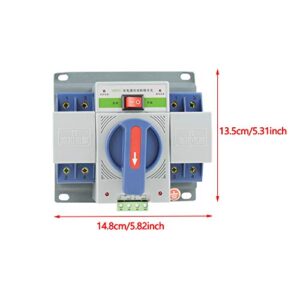 220V 63A Transfer Switch Mini Dual Electronic Power Automatic Circuit Breaker (2P)