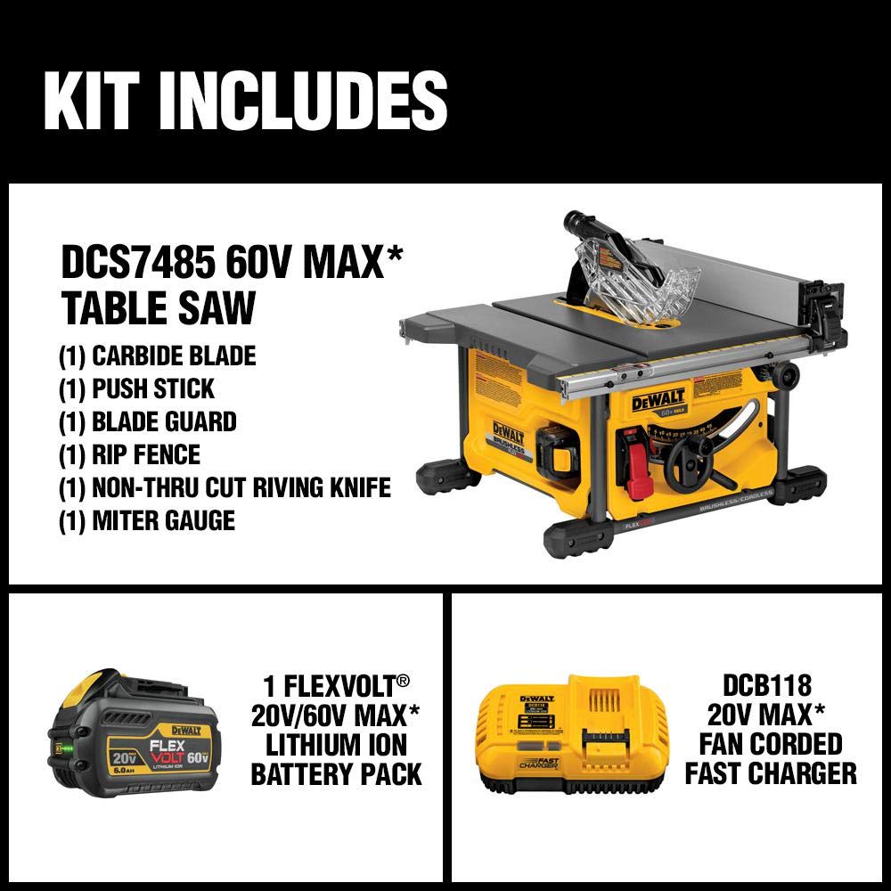 FLEXVOLT 60V MAX TABLE SAW