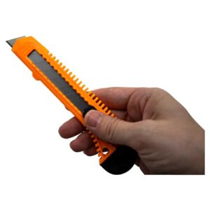 600x Bulk Utility Knife Box Cutters Snap Off Blade Neon Orange