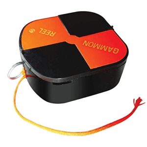 gammon reel 012b 12-ft (3.6m) red cord with hi-vis target for construction