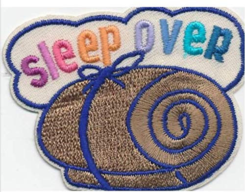 Cub Girl Boy SLEEPOVER Embroidered Iron-On Fun Patch Crests Badge Scout Guides